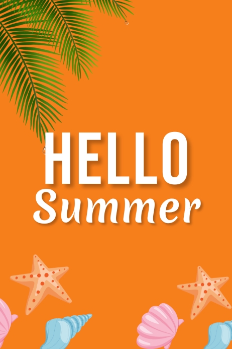 Hello Summer Template | PosterMyWall