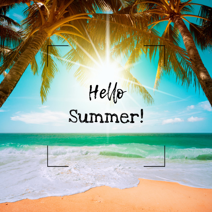 Hello Summer Template | PosterMyWall