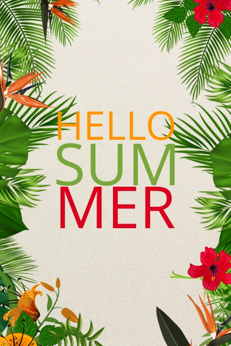 Plantilla de Hola Folleto de Verano | PosterMyWall