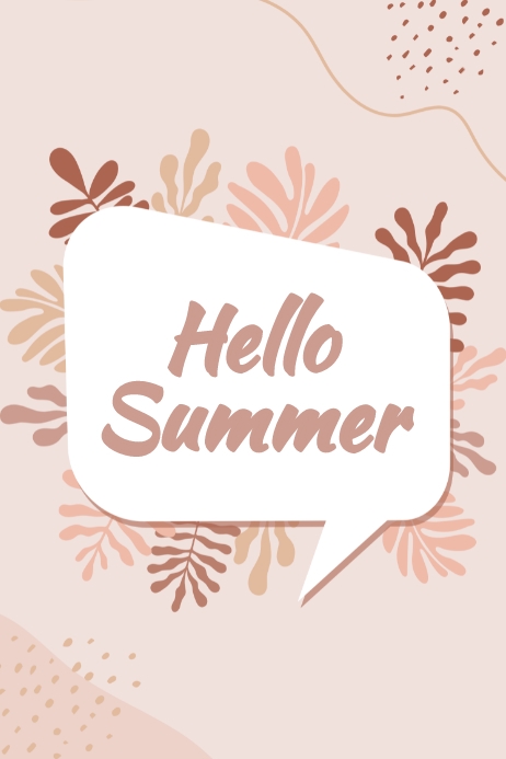 Hello Summer Template | PosterMyWall