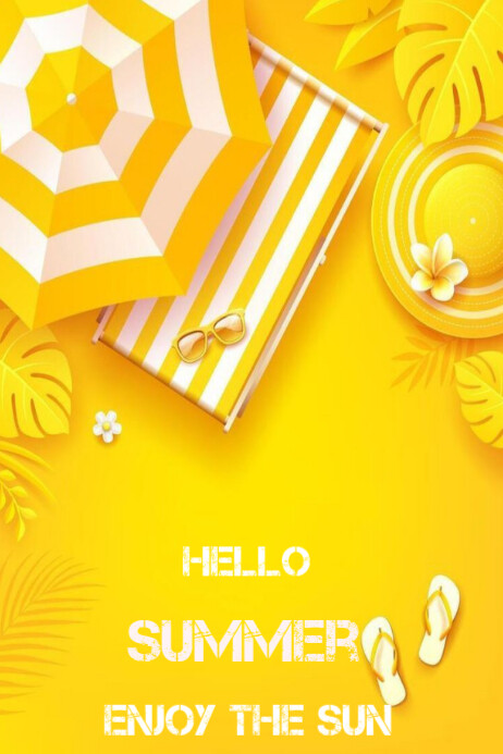 Plantilla de Hello Summer | PosterMyWall