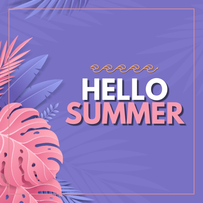 Hello Summer Template | PosterMyWall