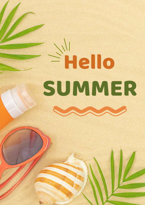 Hello Summer Template | PosterMyWall