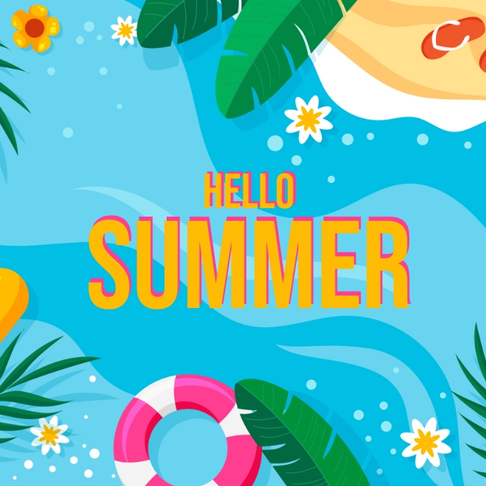Plantilla de Hello Summer | PosterMyWall