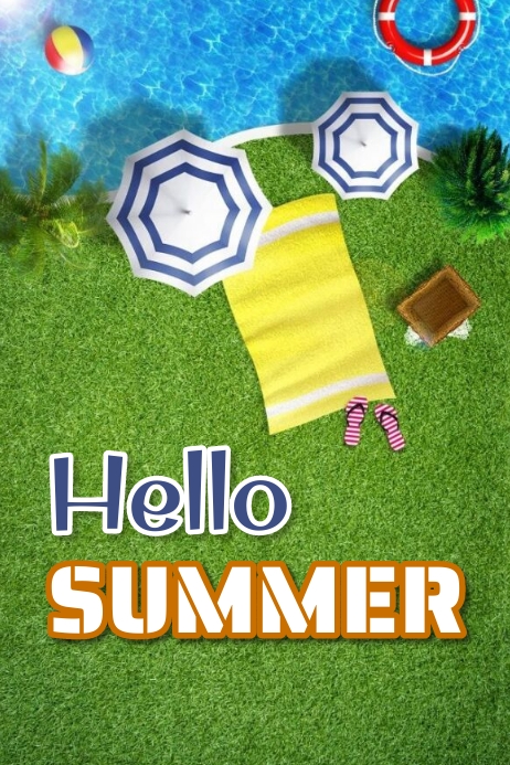 Hello Summer Template | PosterMyWall