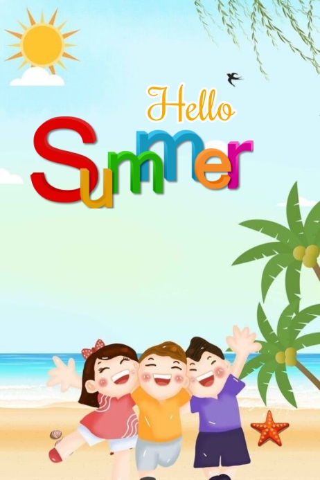 Plantilla de Hello Summer | PosterMyWall