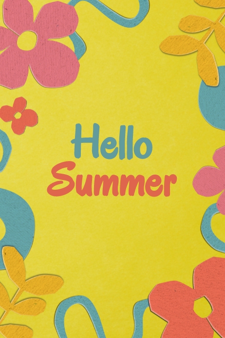 Hello Summer Template | PosterMyWall