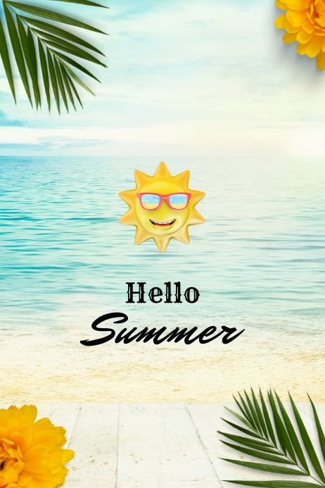 Hello Summer Template | PosterMyWall