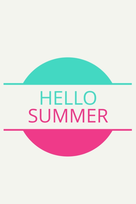 Hello Summer Template | PosterMyWall