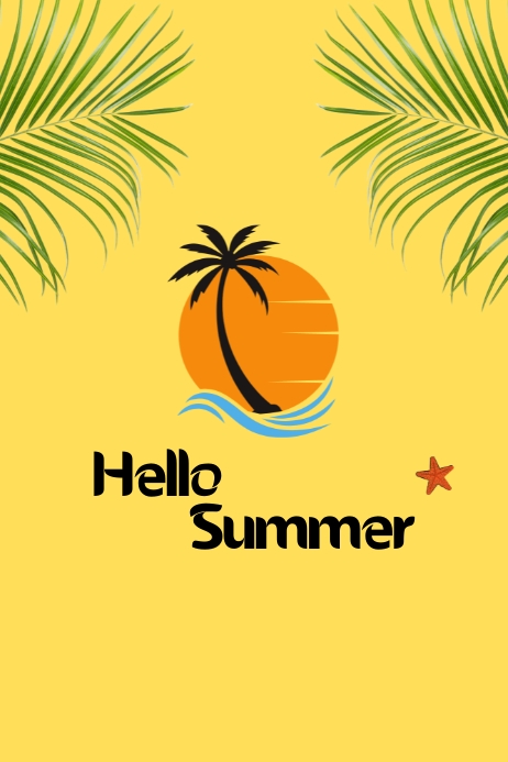 Hello Summer Template | PosterMyWall