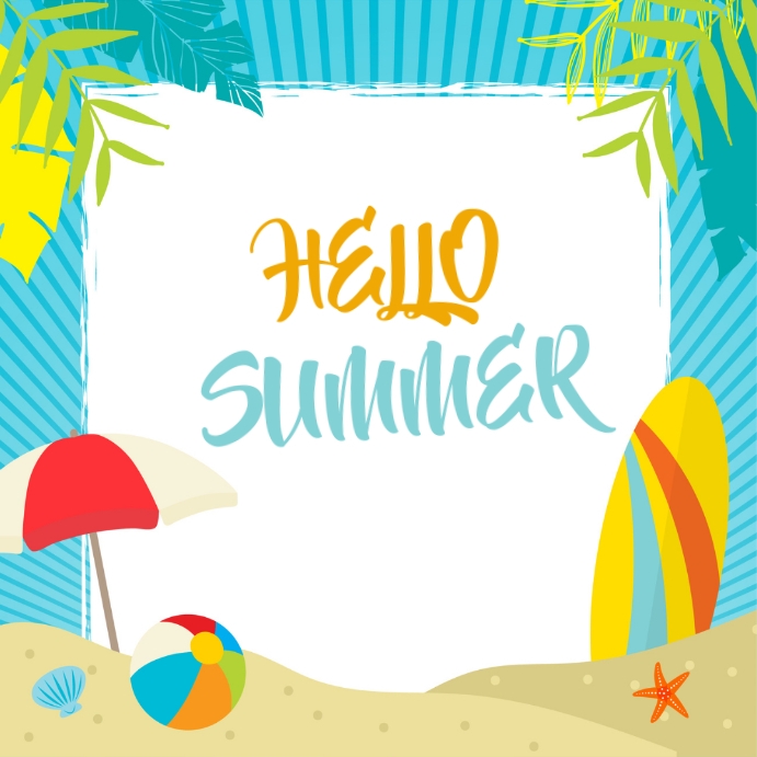 Hello Summer Template | PosterMyWall