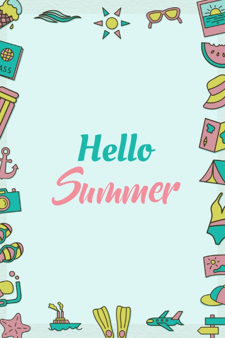 Hello Summer Template | PosterMyWall