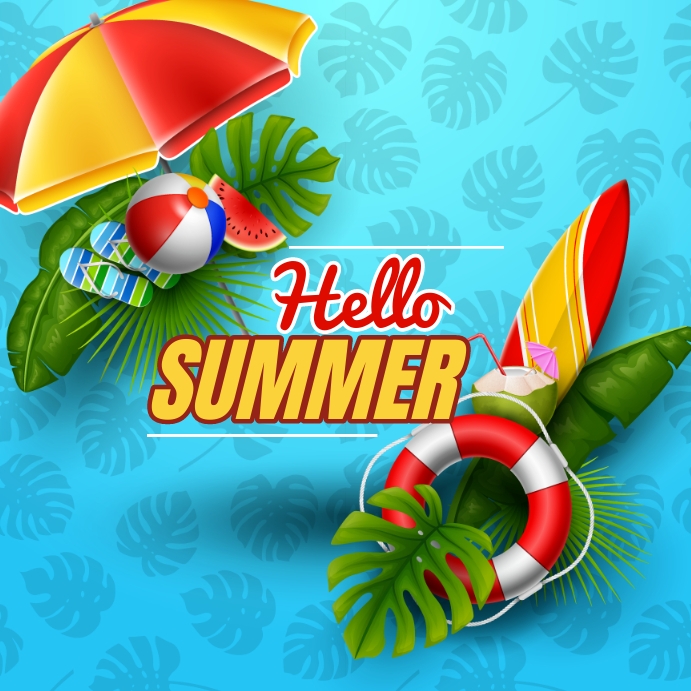 Hello Summer Template | PosterMyWall