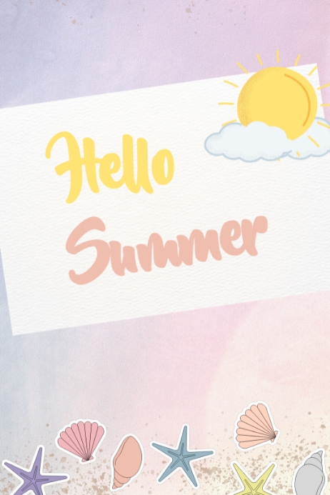Hello Summer Template | PosterMyWall