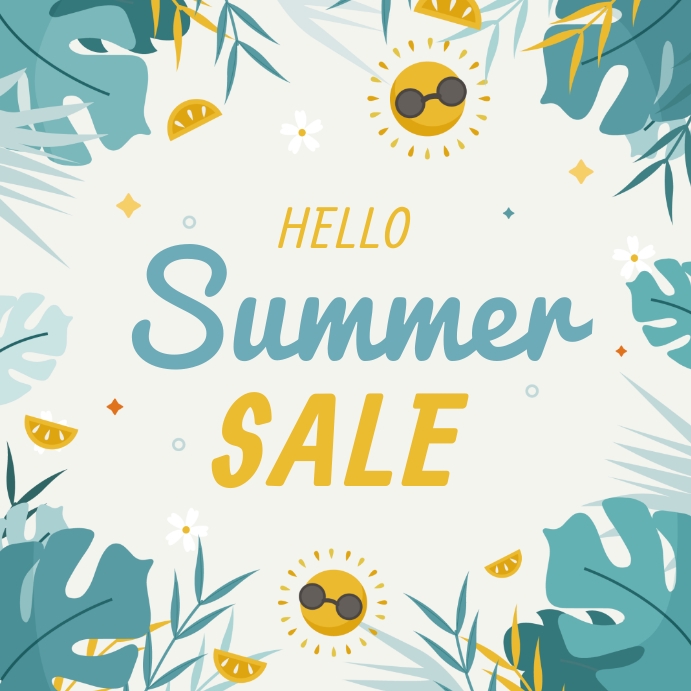 HELLO SUMMER Template | PosterMyWall