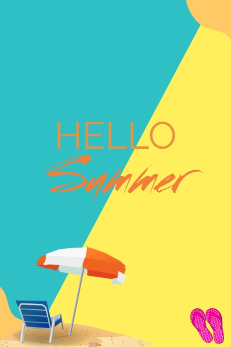 Hello Summer Template | PosterMyWall