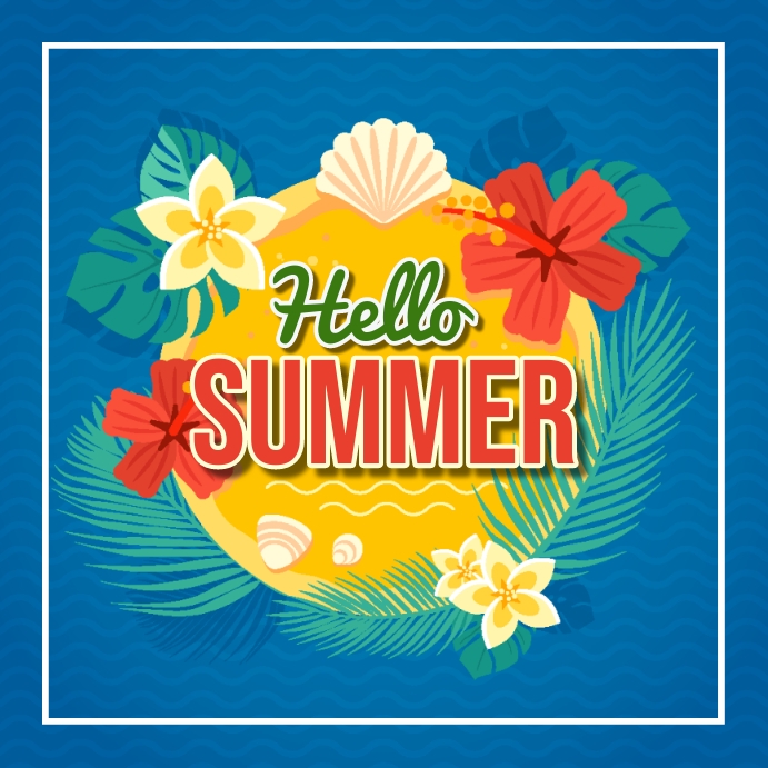 Plantilla de Hello Summer | PosterMyWall