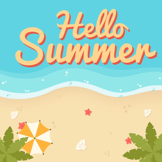 Hello Summer Template | PosterMyWall