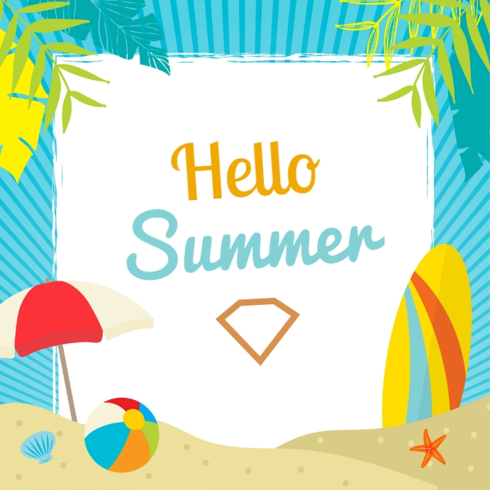 Hello Summer Template | PosterMyWall