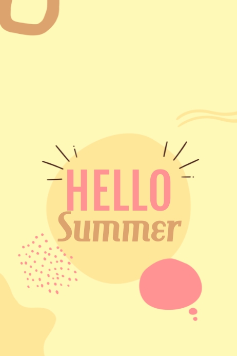 Hello Summer Template | PosterMyWall