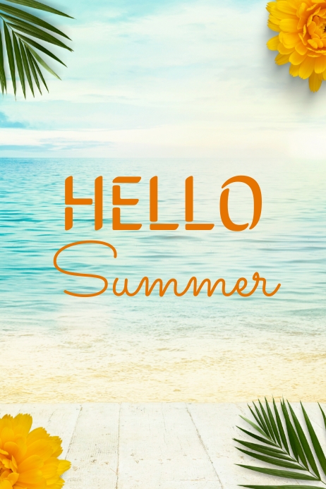 Hello Summer Template | PosterMyWall