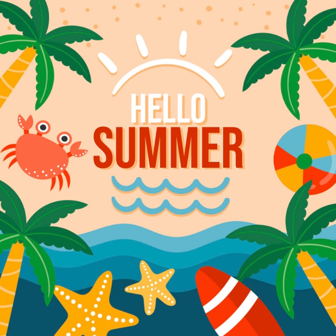 Hello Summer Template | PosterMyWall