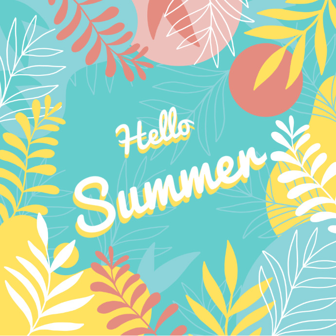 HELLO SUMMER Template | PosterMyWall