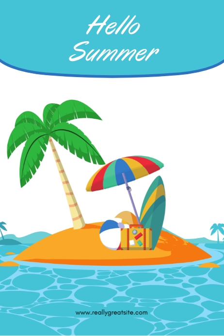 Hello Summer Template | PosterMyWall