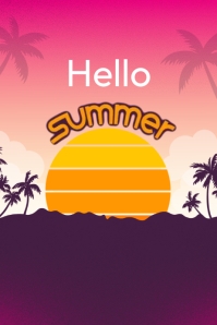 Hello Summer Template | PosterMyWall
