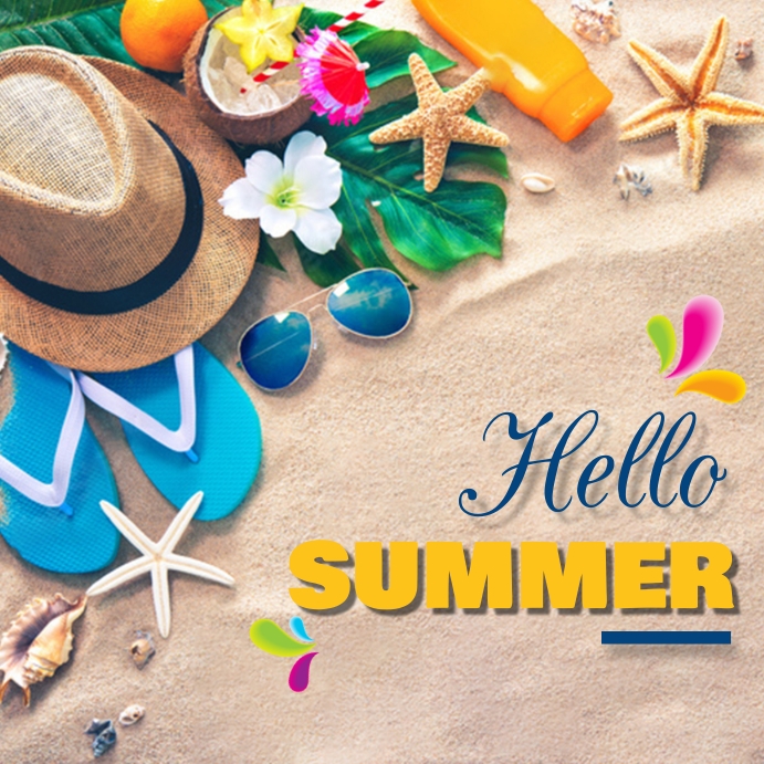 Hello Summer Template | PosterMyWall