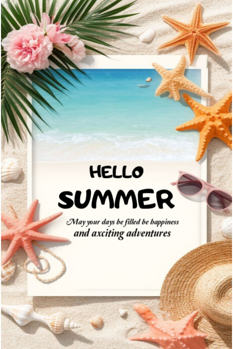 Hello summer Template | PosterMyWall