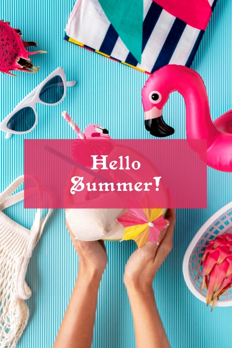 Hello Summer Template | PosterMyWall