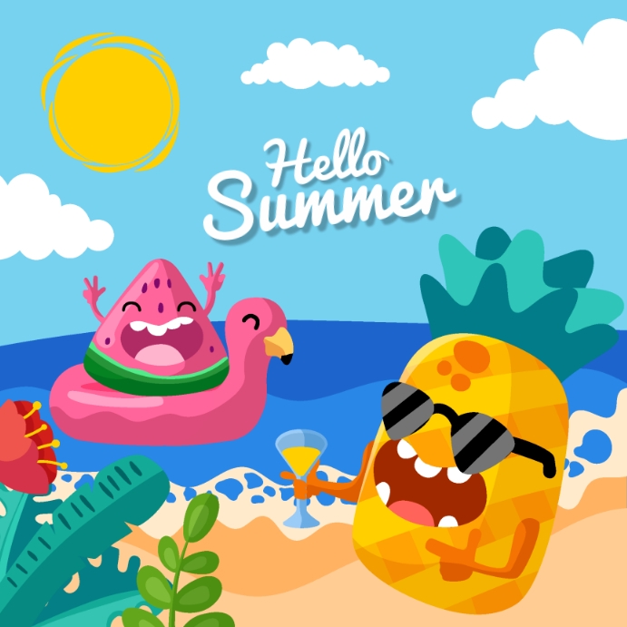 Hello Summer Template | PosterMyWall