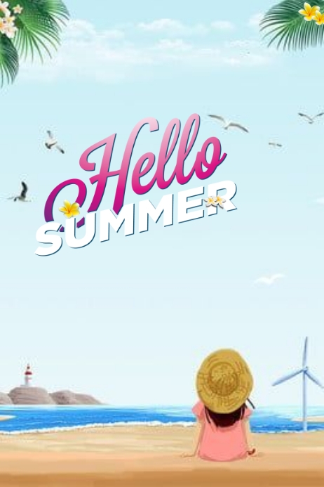 Plantilla de hello summer | PosterMyWall
