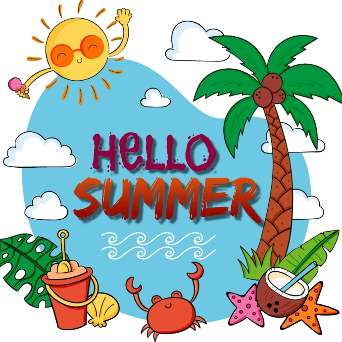 Hello Summer Template | PosterMyWall