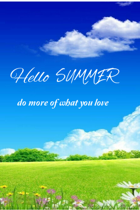 Copy of Hello summer | PosterMyWall