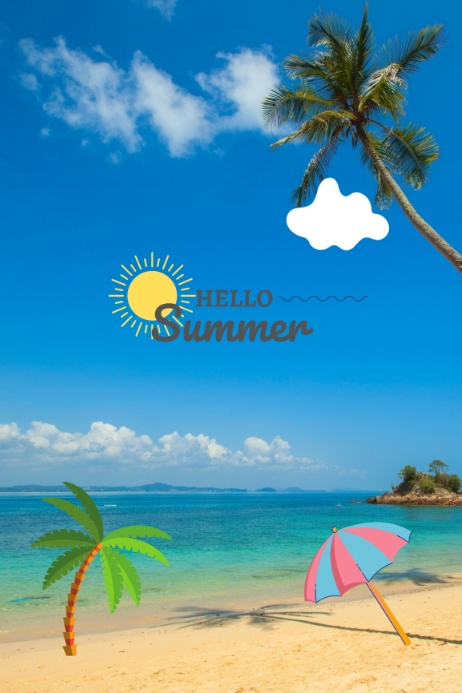 Hello Summer Template | PosterMyWall
