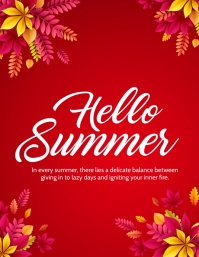 HAPPY SUMMER FLYER Template | PosterMyWall