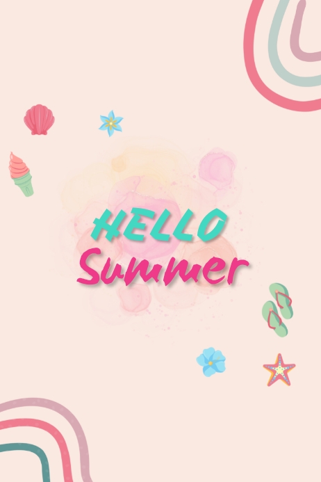 Hello Summer Template | PosterMyWall