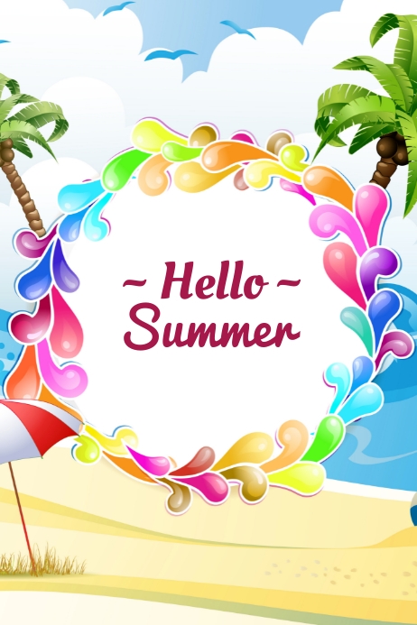 Hello Summer Template | PosterMyWall