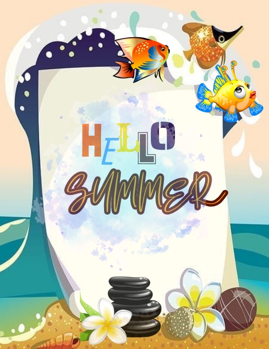 hello summer Template | PosterMyWall