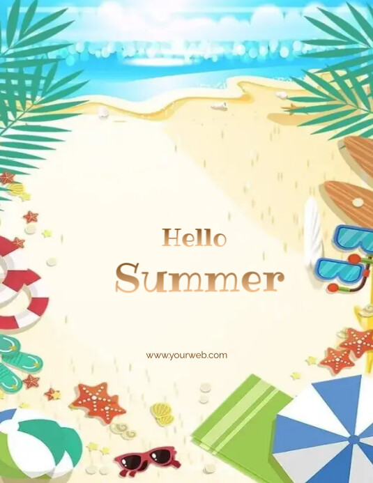 Hello Summer Template | PosterMyWall