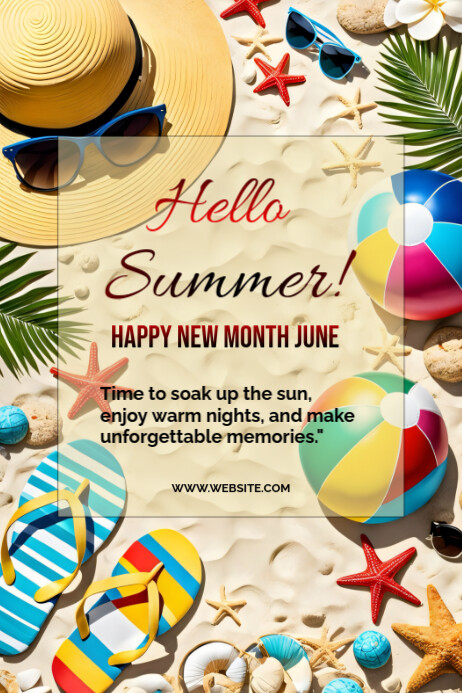 Hello summer Template | PosterMyWall