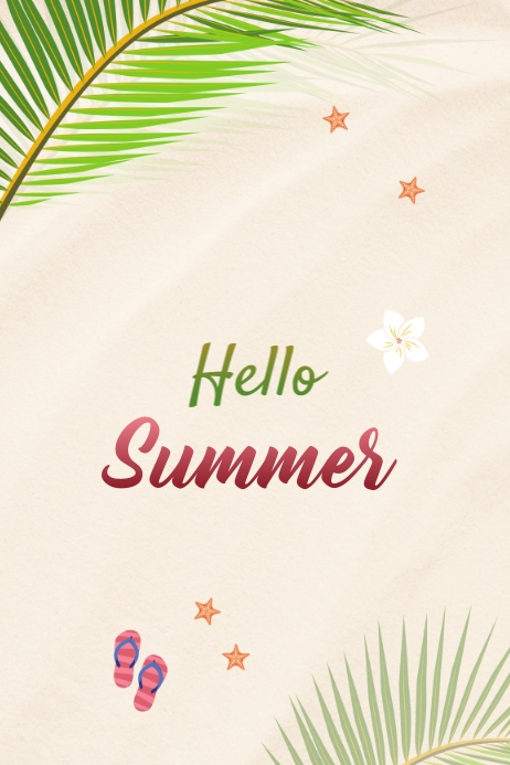 Hello Summer Template | PosterMyWall