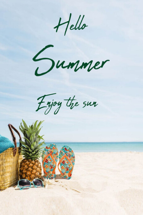 Hello Summer Template | PosterMyWall
