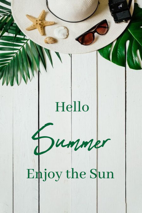 Hello Summer Modelo | PosterMyWall