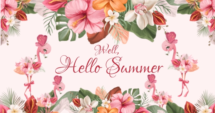 Plantilla de Hello Summer Facebook Banner | PosterMyWall