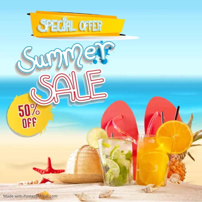 Copy of Hello Summer Facebook Cover | PosterMyWall