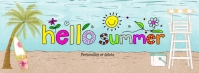 Summer Beach Pool Party Facebook Cover Template | PosterMyWall