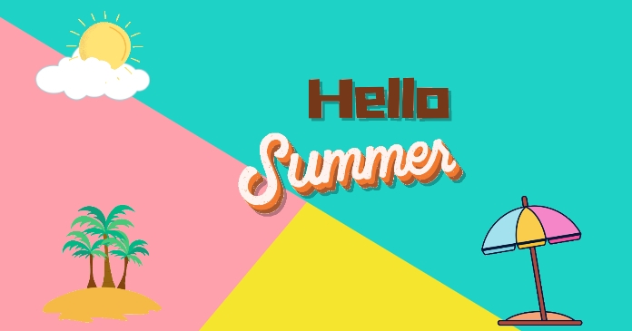 Hello Summer Facebook Template | PosterMyWall